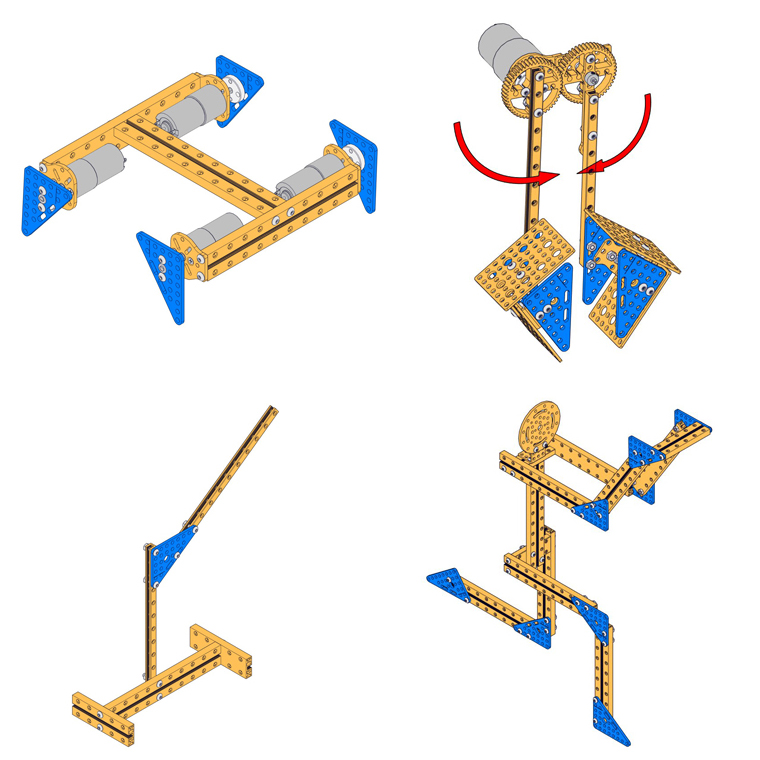 Triangle Plate 6×8-Blue (Pair) | 邁克兄弟科技股份有限公司